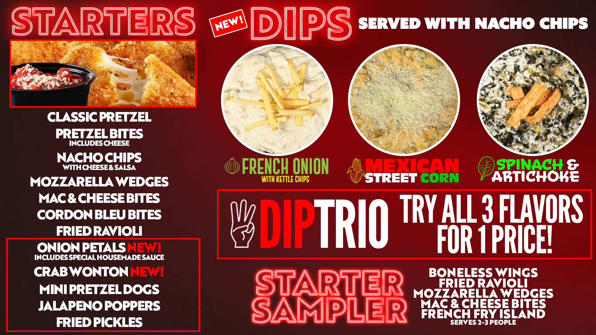 Food & Drink Menu - Mid County Lanes And Entertainment