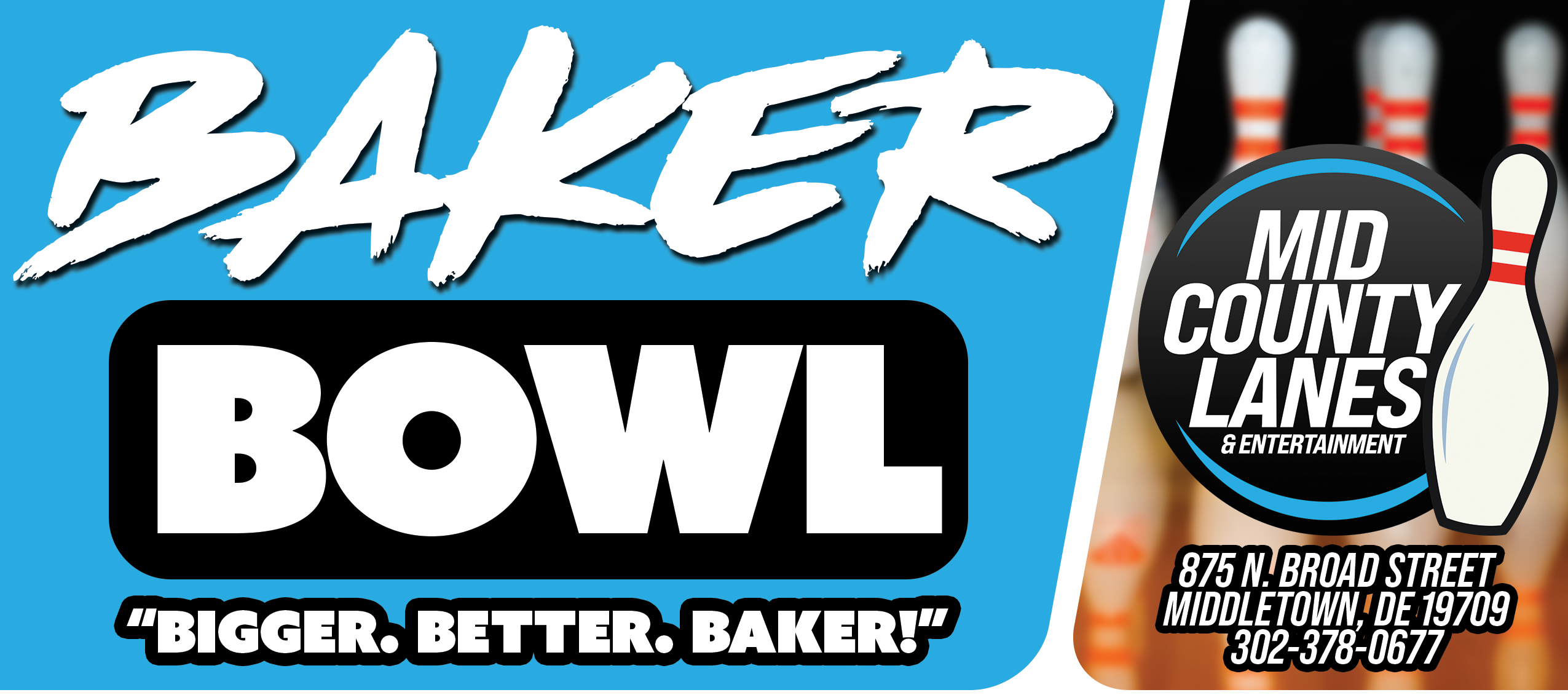 Baker Bowl Entry Form - Mid County Lanes And Entertainment